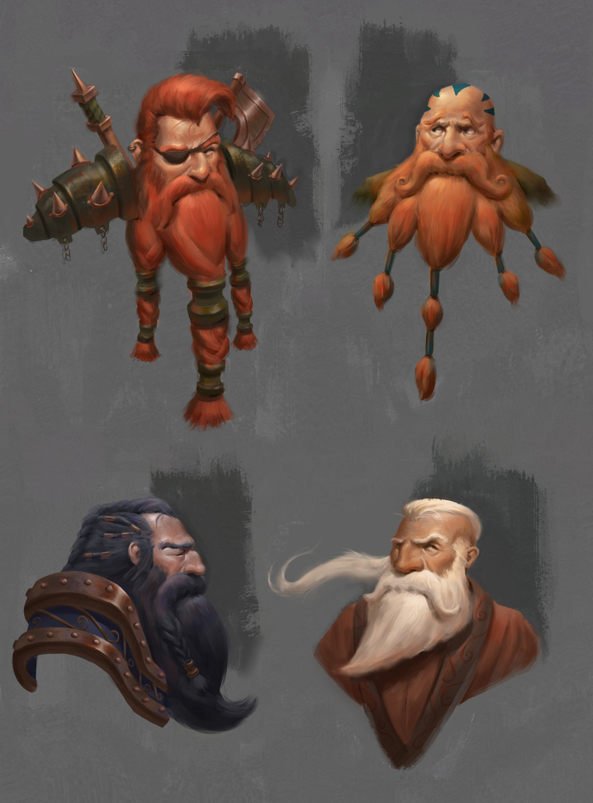 ArtStation - Dwarves sketches