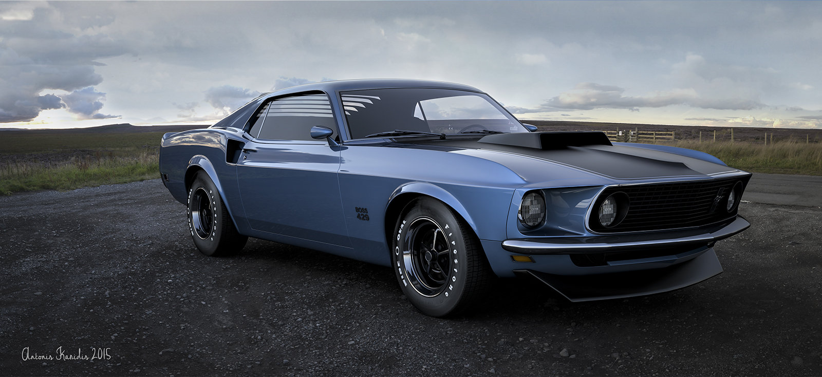 ArtStation - Ford Mustang boss 429