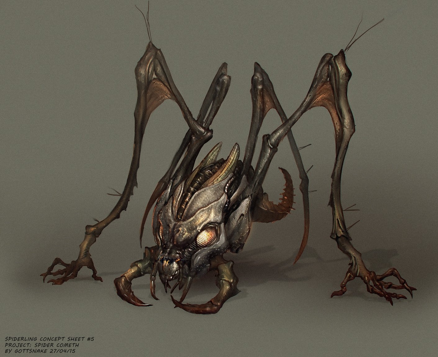 Eugene Gottsnake - Spiderling concept evolution