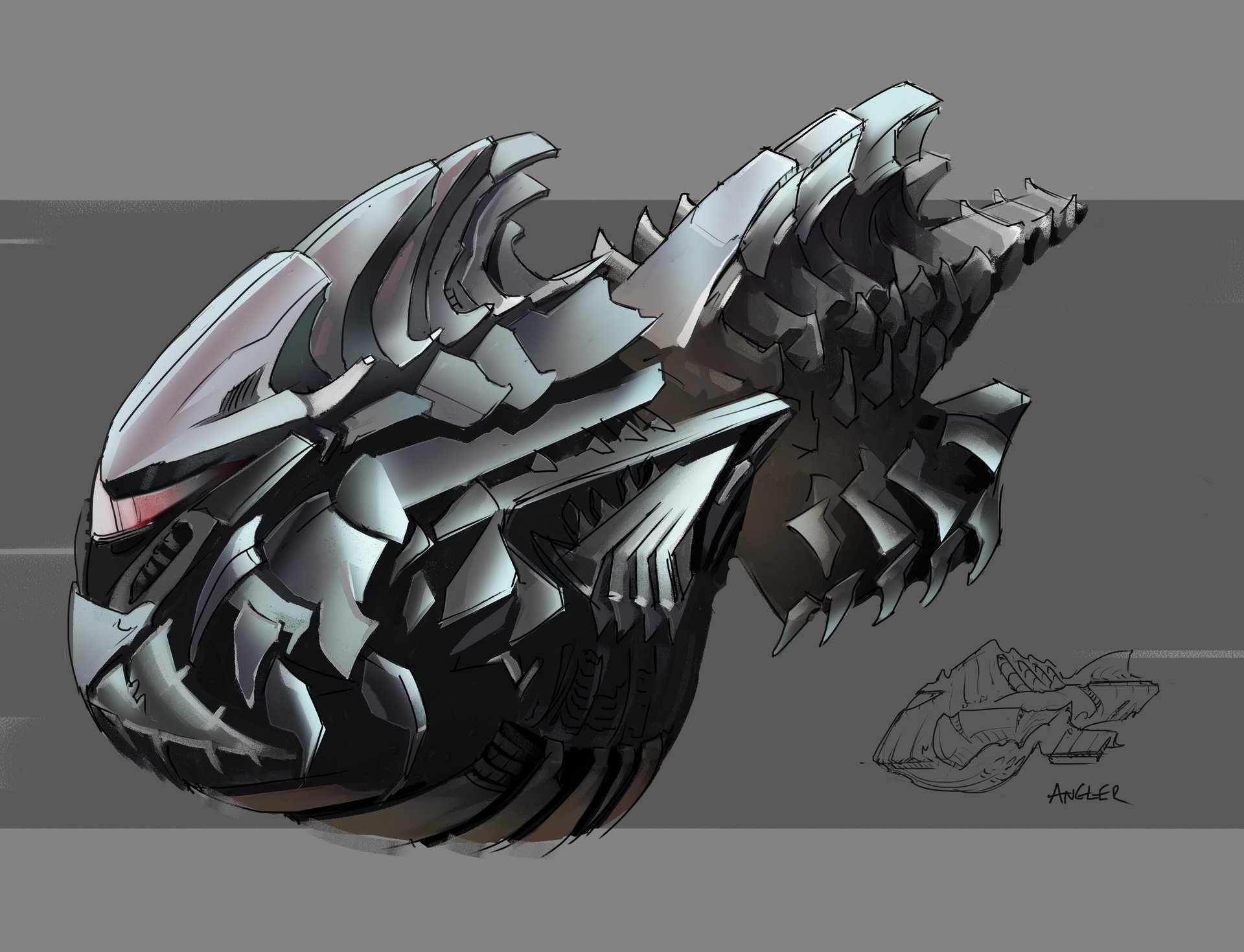 Jarrod Kraemer - Sci-Fi spaceship 3/4 concepts