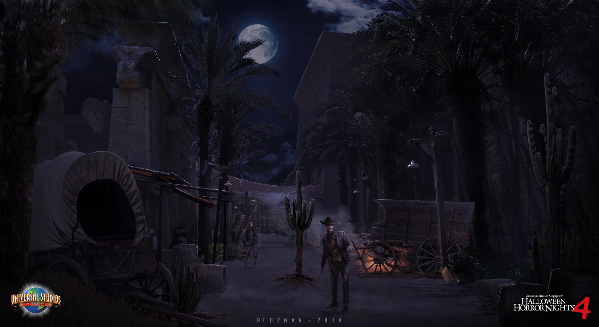 ArtStation - Halloween Horror Nights 4: Canyon of the Cursed