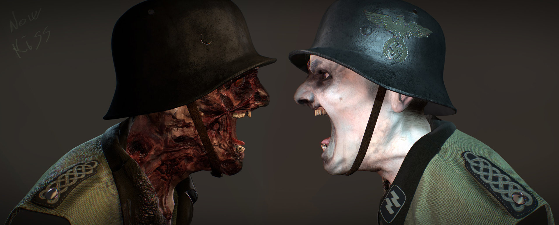 ArtStation - Zombie Nazi Soldier ( Low poly with Textures )