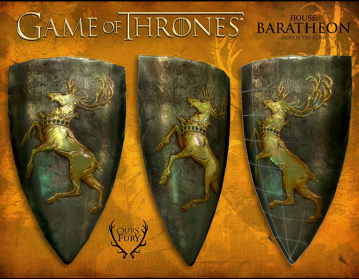 ArtStation - Game of Thrones House Baratheon Shield Fan Art