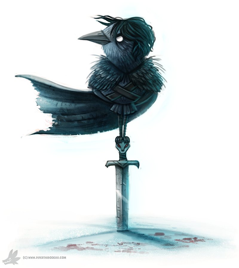 ArtStation - Daily Painting #923 You know nothing Jon Crow