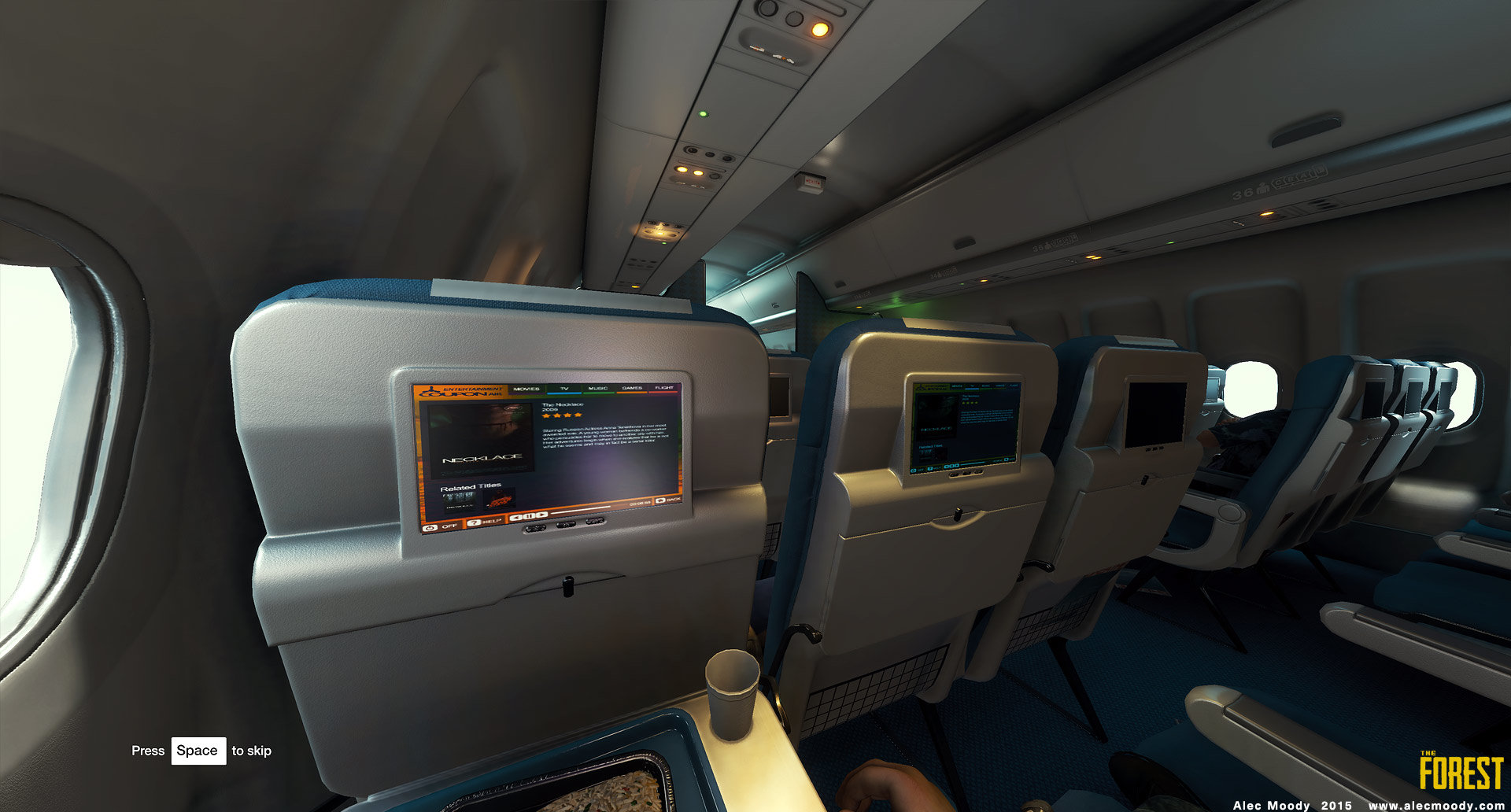 ArtStation - Airplane interior for The Forest