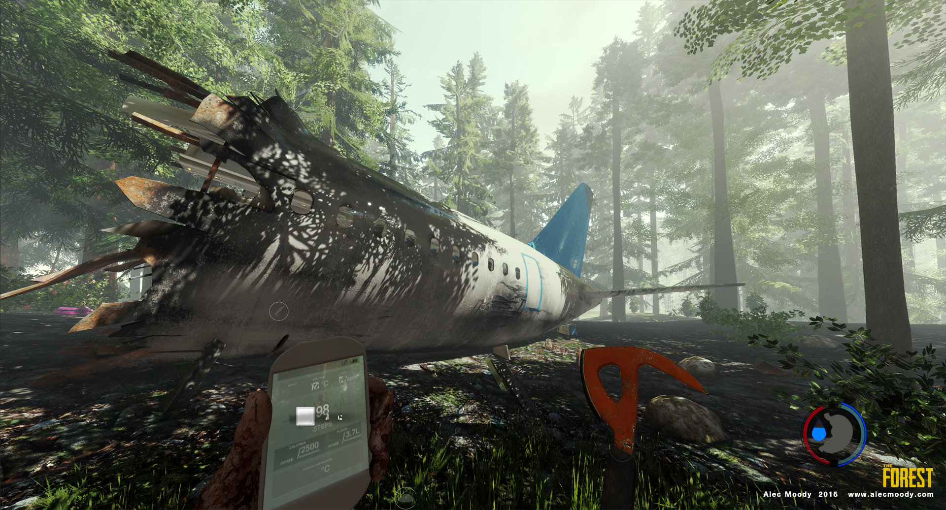 Alec Moody - Crashed Airplane Exterior for The Forest