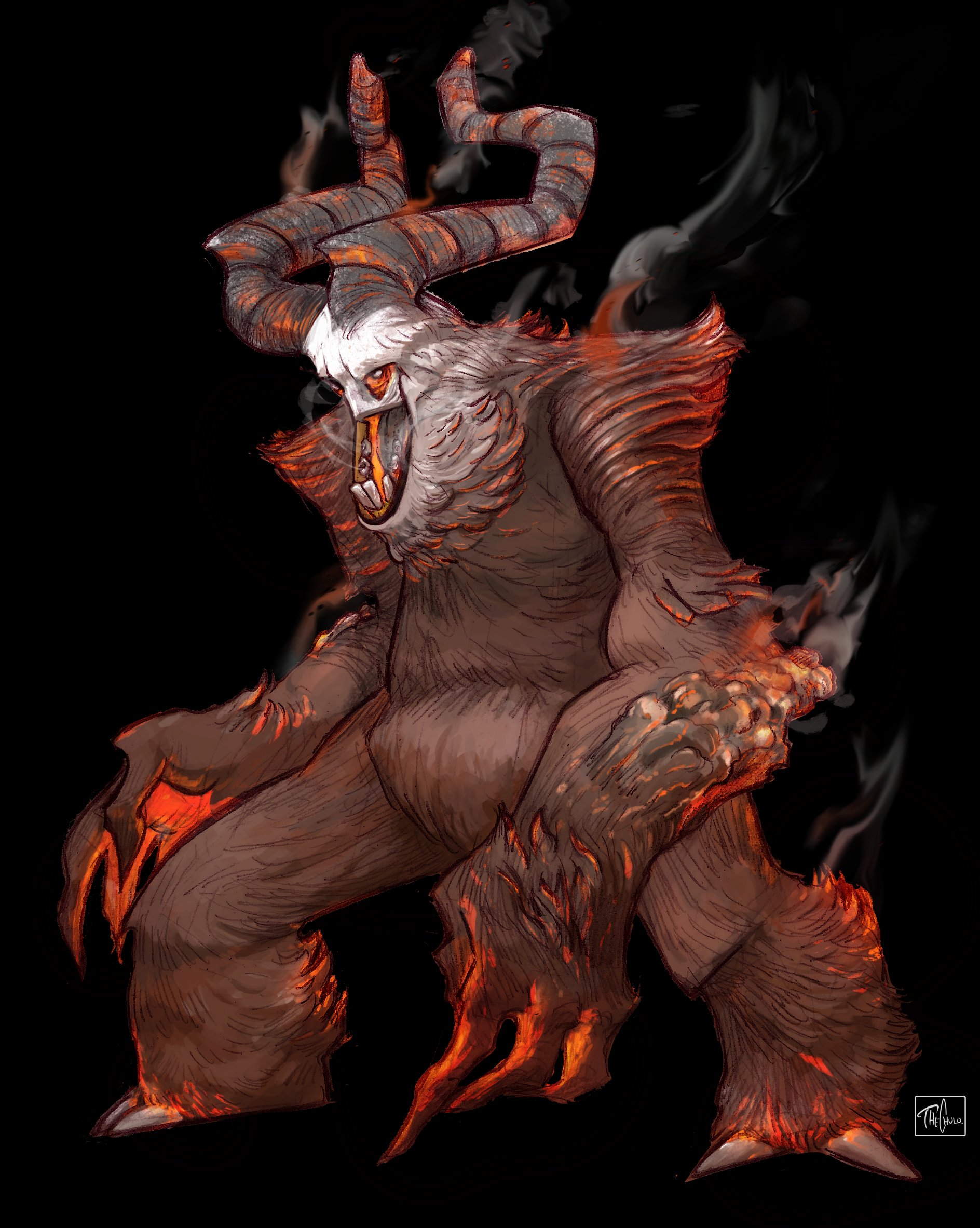 ArtStation - A Fire Demon