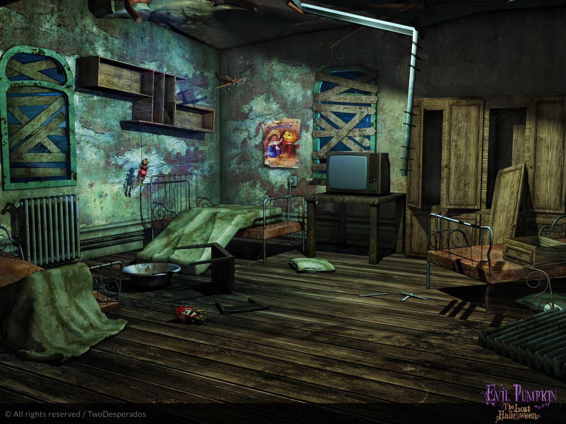 ArtStation - Abandoned orphanage interior