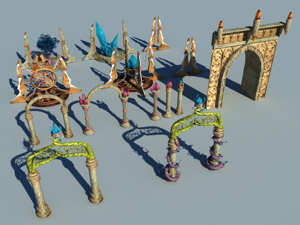 ArtStation - Columns and Altars