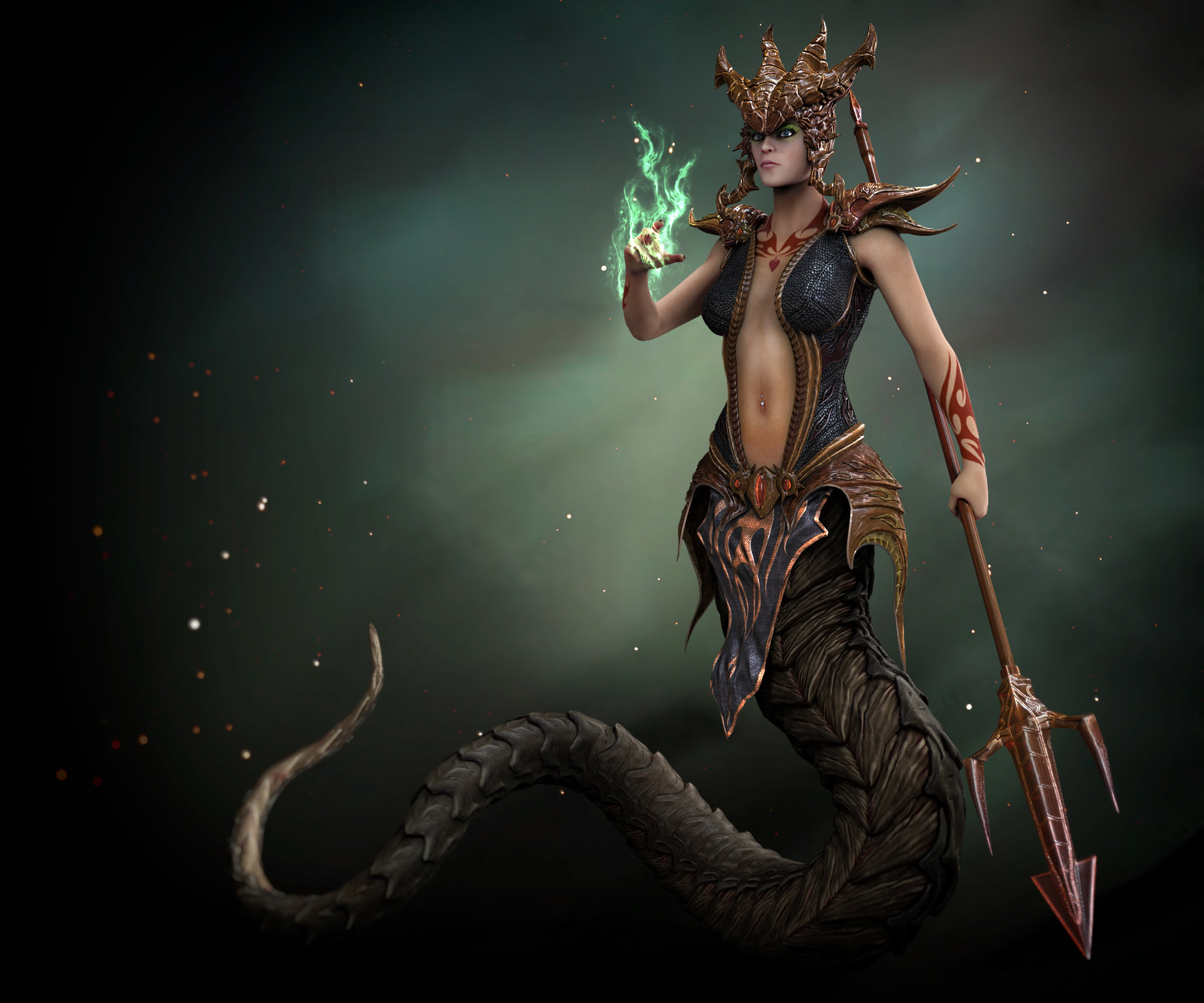 Humanoid Snake Warrior