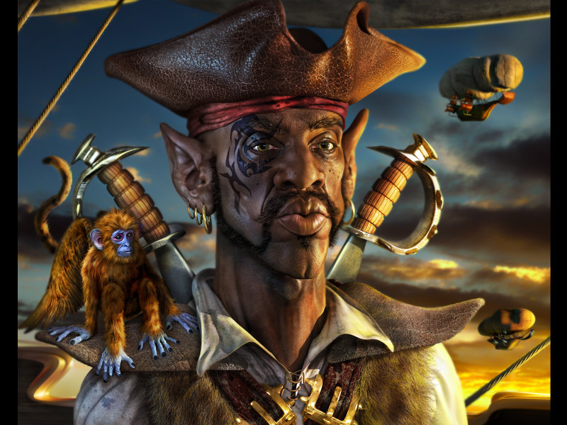 ArtStation - Flying Pirate