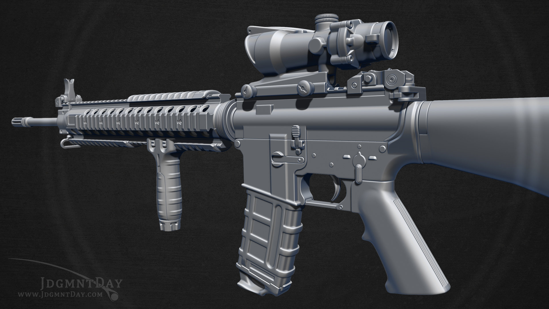 M16a4 Acog Scoop ACOG TA01 D 100319 4x 32 Tritium Only, Center