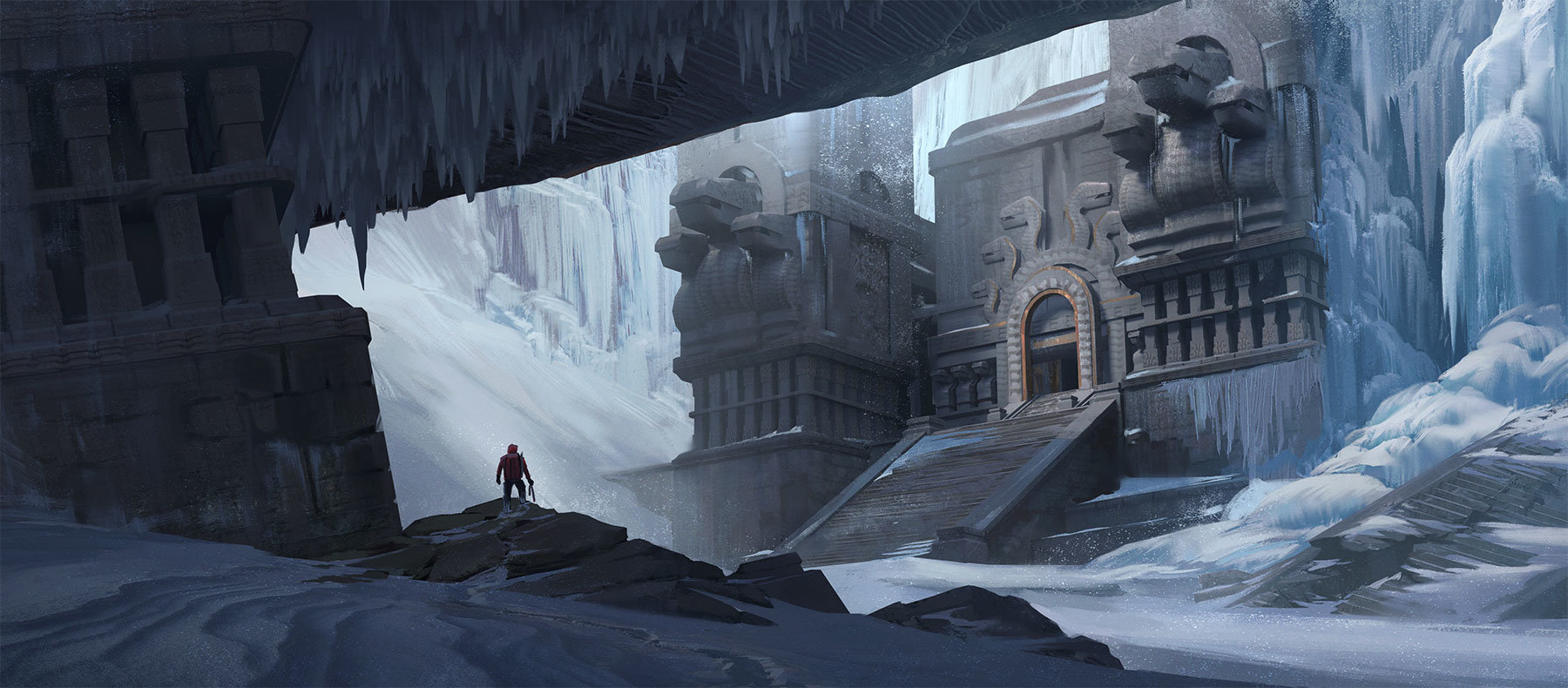 Frozen Temple by Alexander Dudar : r/ImaginaryTemples