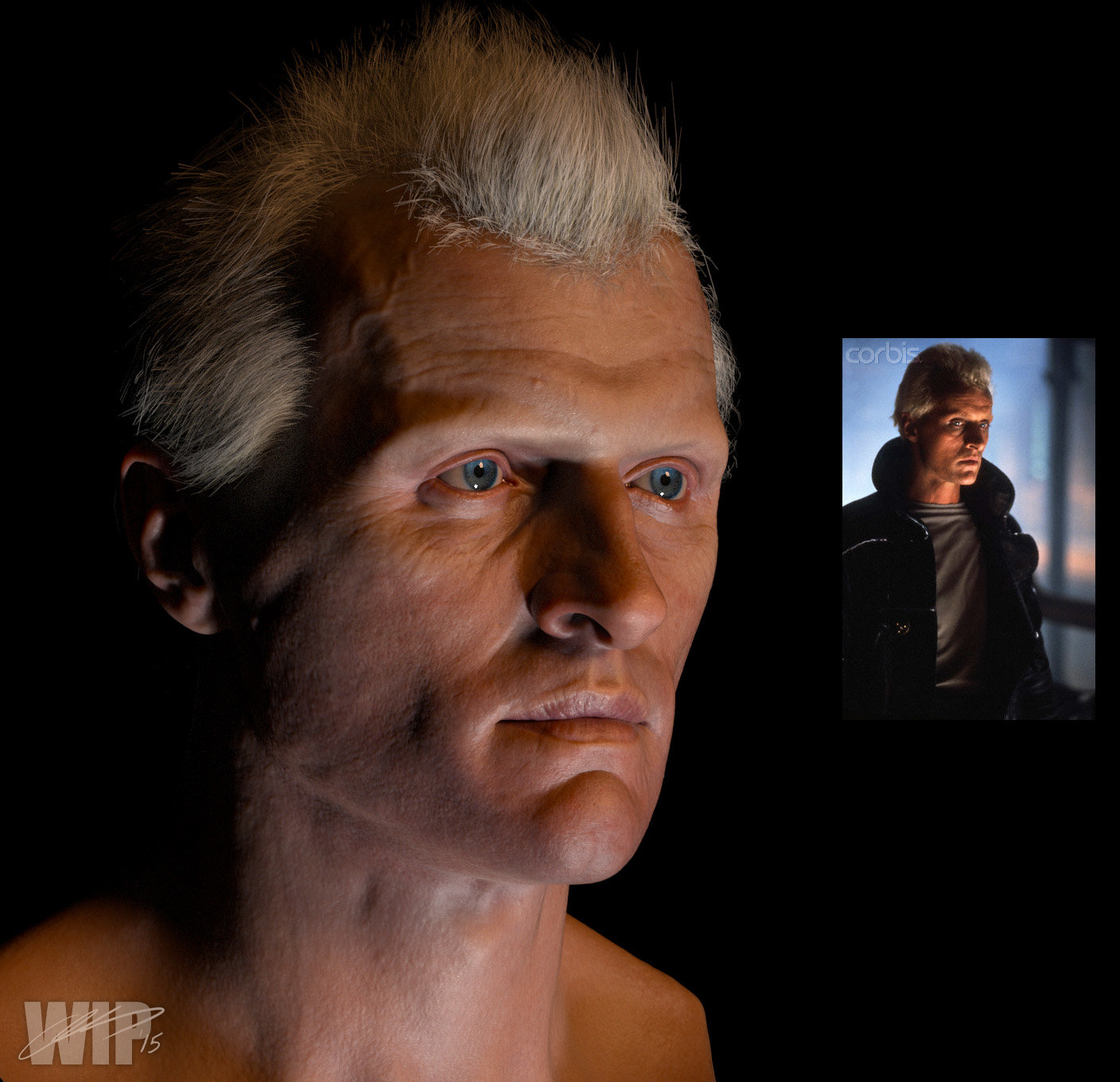 ArtStation - WIP - Roy Batty, Tony Reynolds