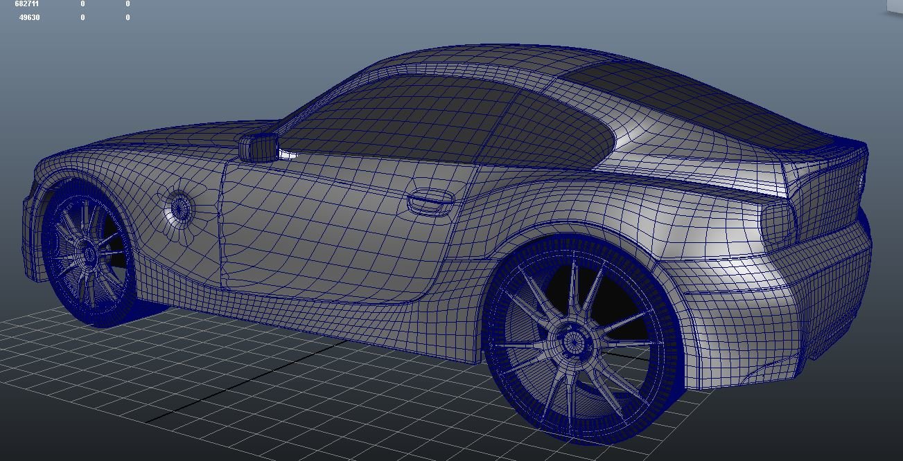 Tayfun Taysi - 3D car modelling in Autodesk Maya