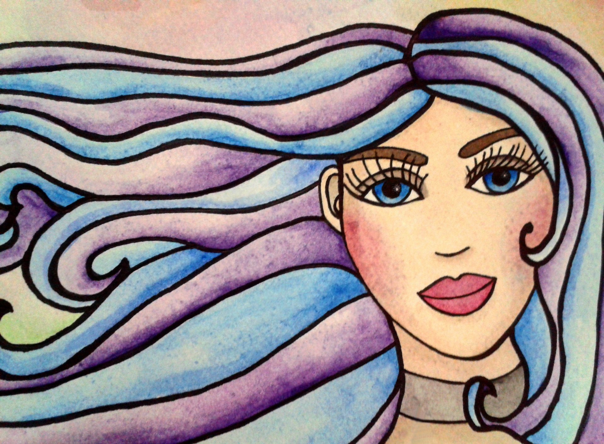 ArtStation - Lady Violet & Blue