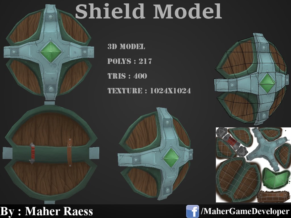 ArtStation - Shield Model