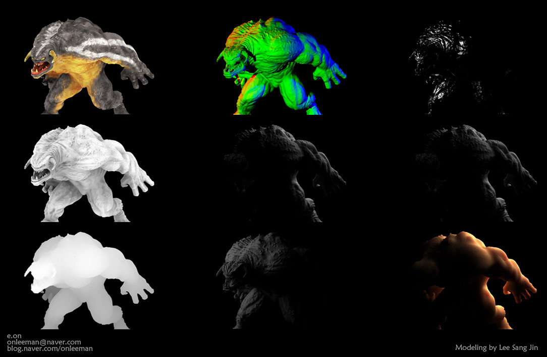 E. On - Spawn Monster Compositing Process