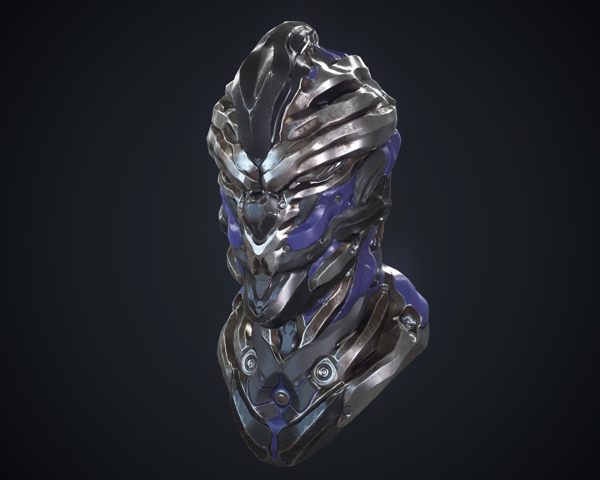 ArtStation - Alien robot head