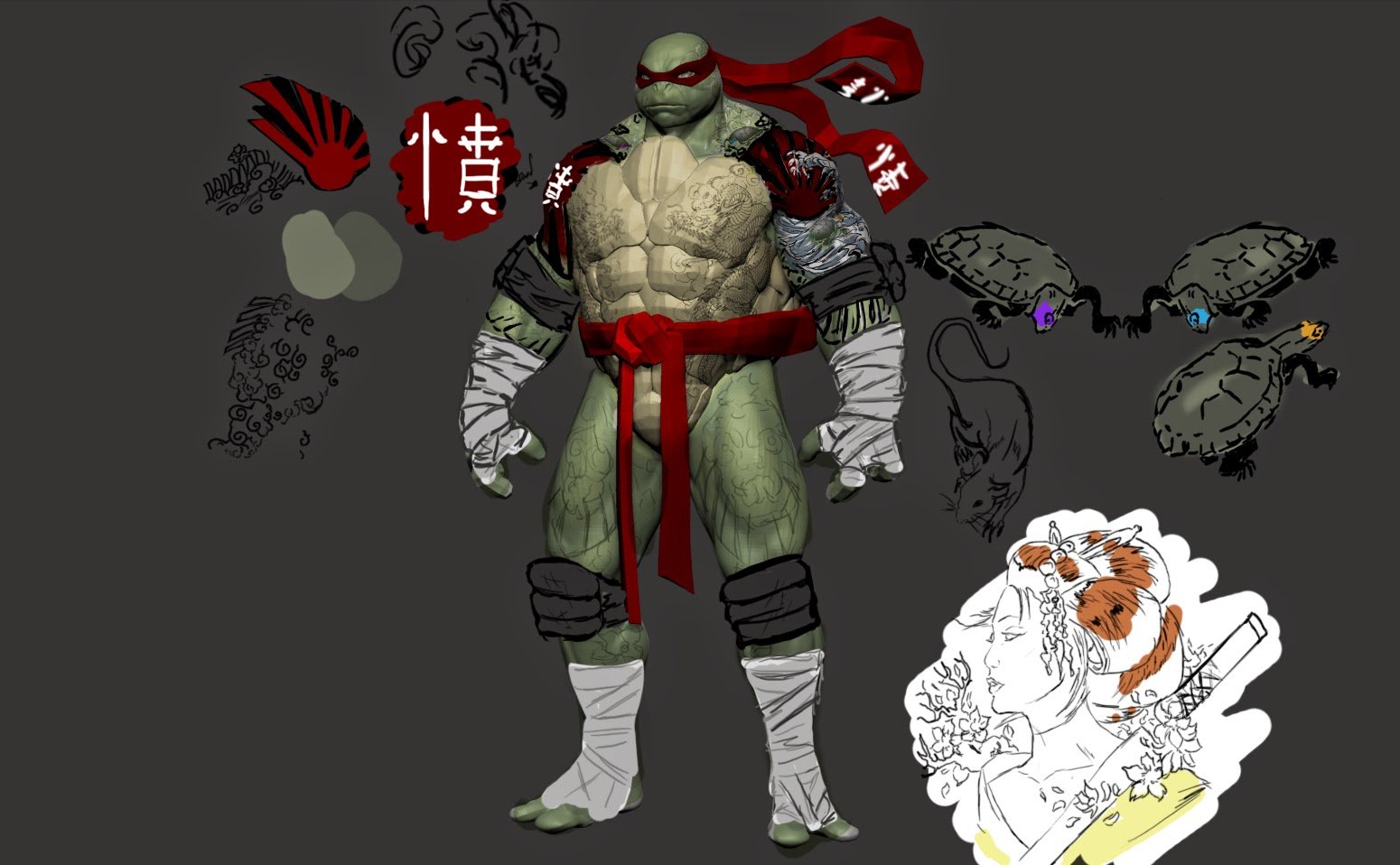 ArtStation - tmnt wip