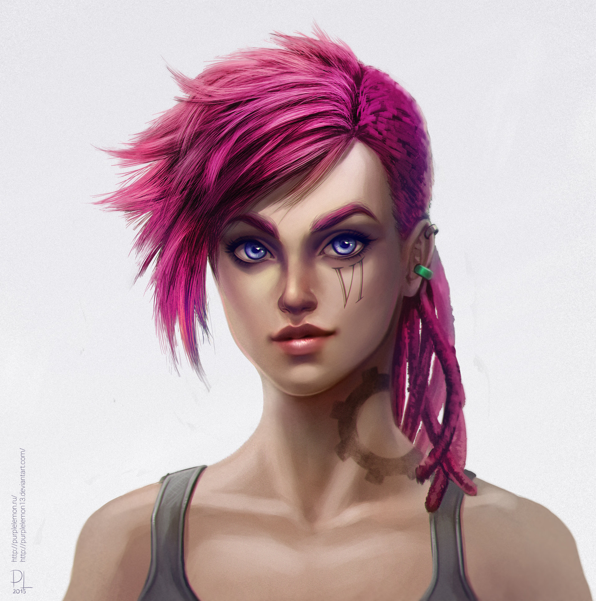 Vi The Piltover Enforcer Fan Art