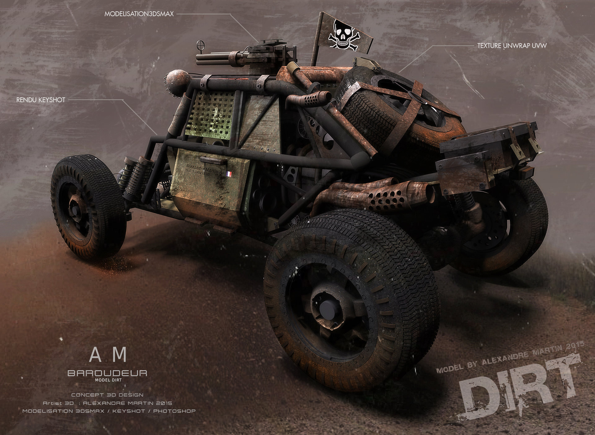 ArtStation - Buggy Dirt Model
