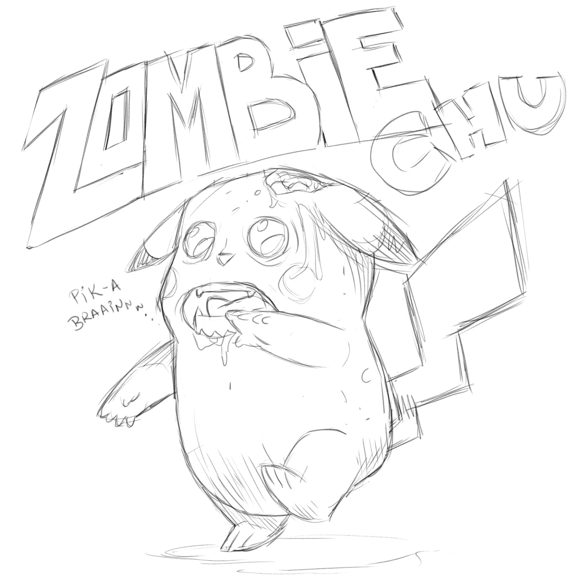 ArtStation - Pika-zombie / Dead-Chu, Maurício Santos