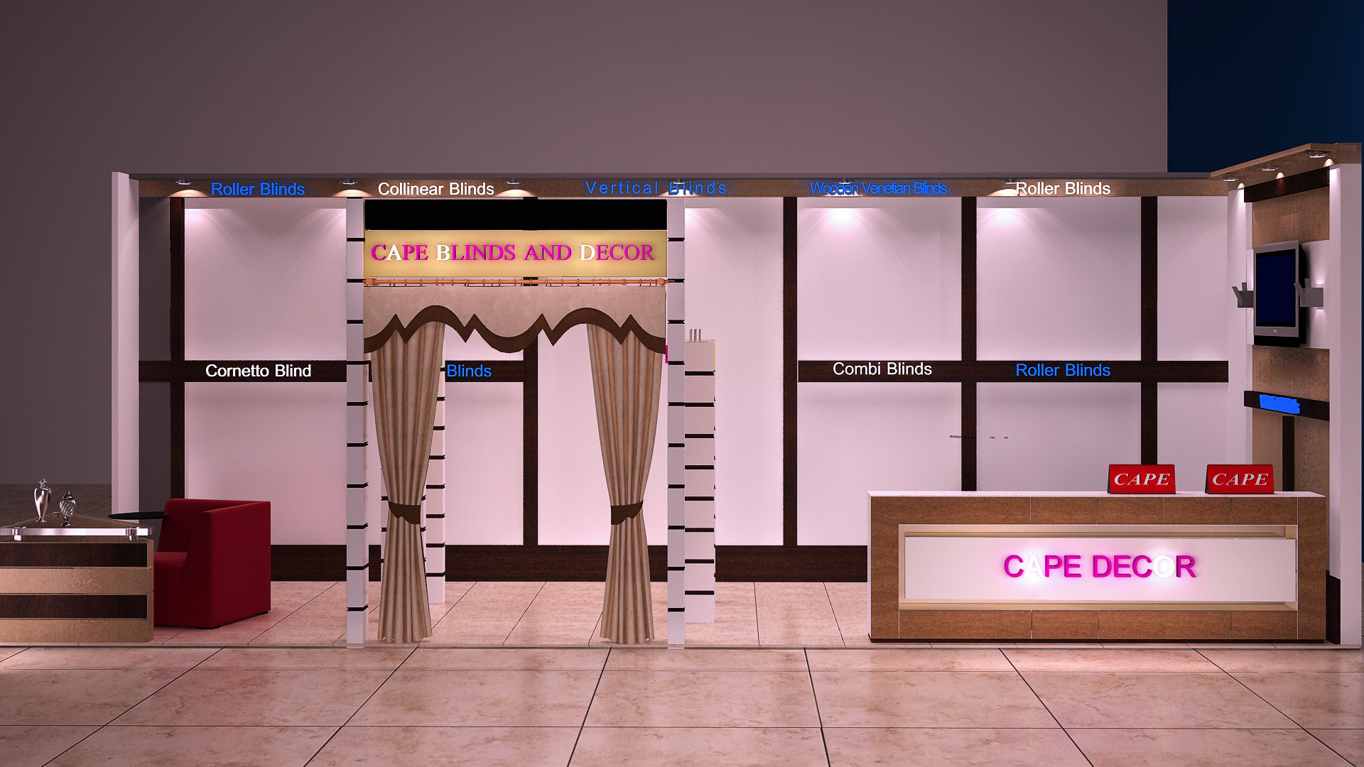 ArtStation - stall Design for Cape decor