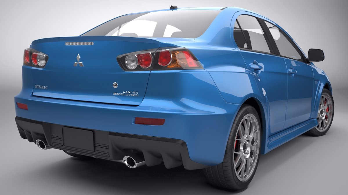 ArtStation - Mitsubishi Lancer Evo X, Adrian Baboi