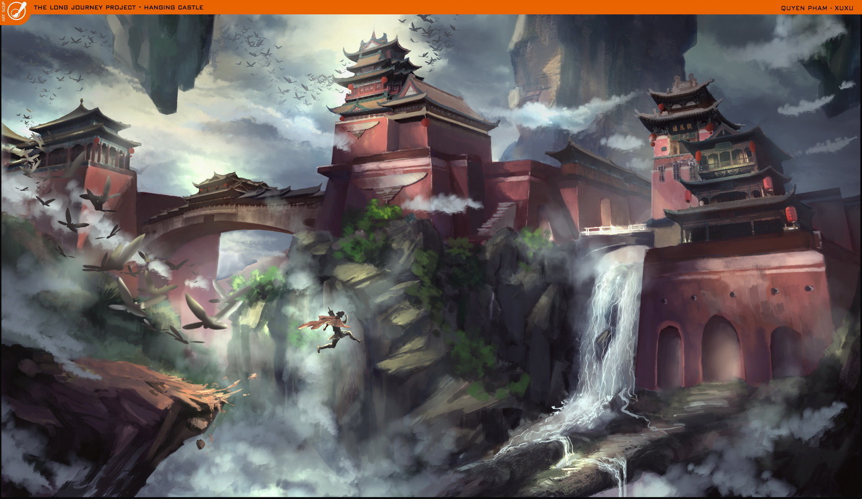 ArtStation - Project The Long Journey_ Hanging Castle