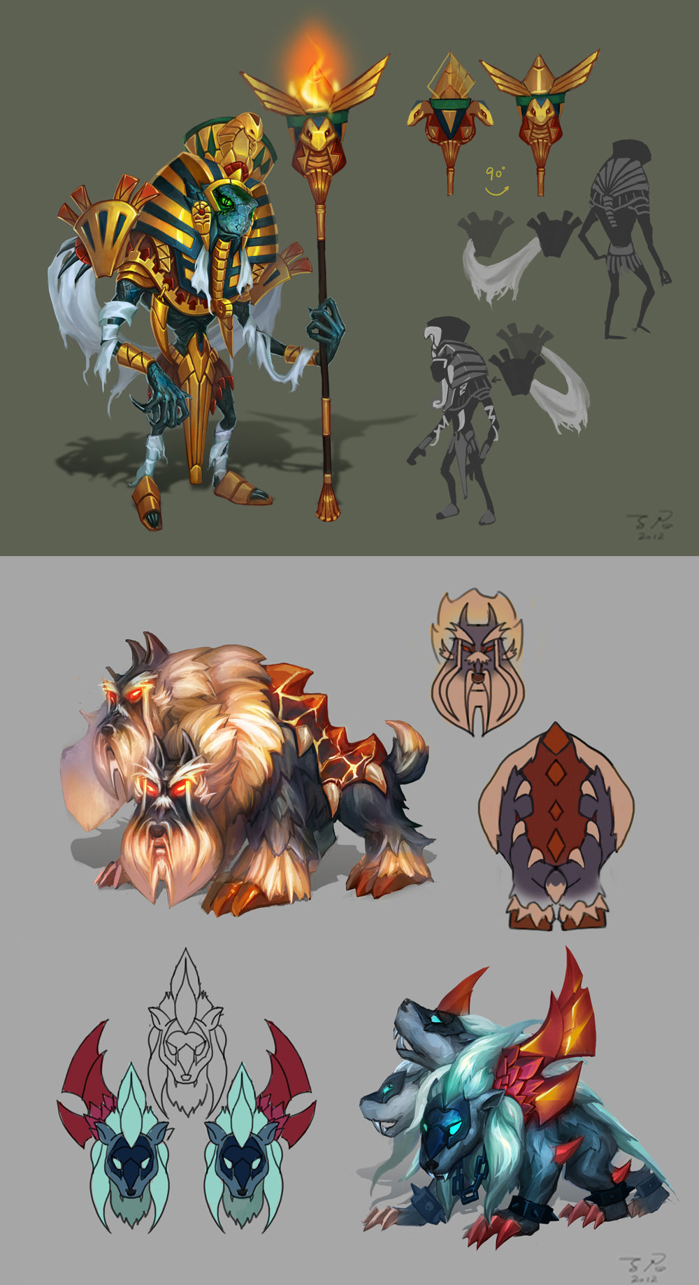 ArtStation - Q version 3head [hell]dogs