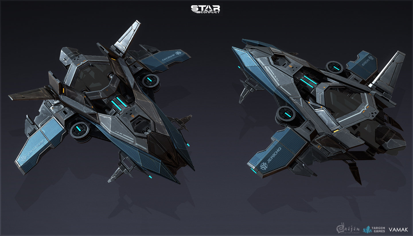 ArtStation - star-conflict Jericho ships, Vadzim Makaranka