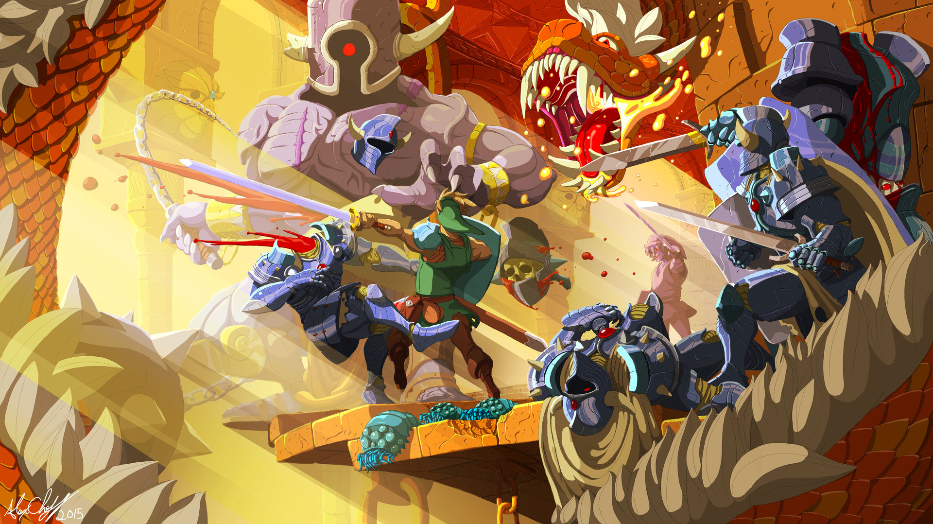 ArtStation - zelda 2: Boss Rush