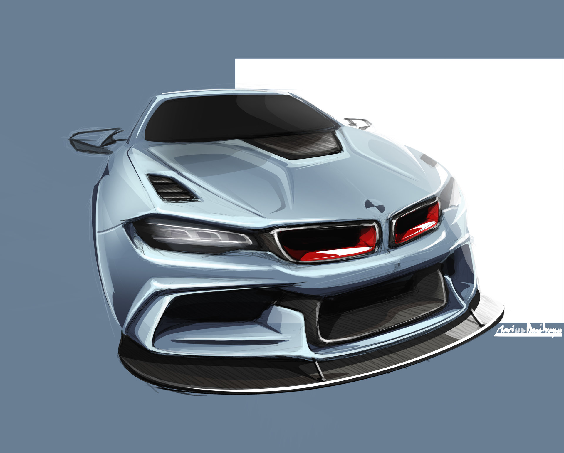 ArtStation - BMW M4 Sketch