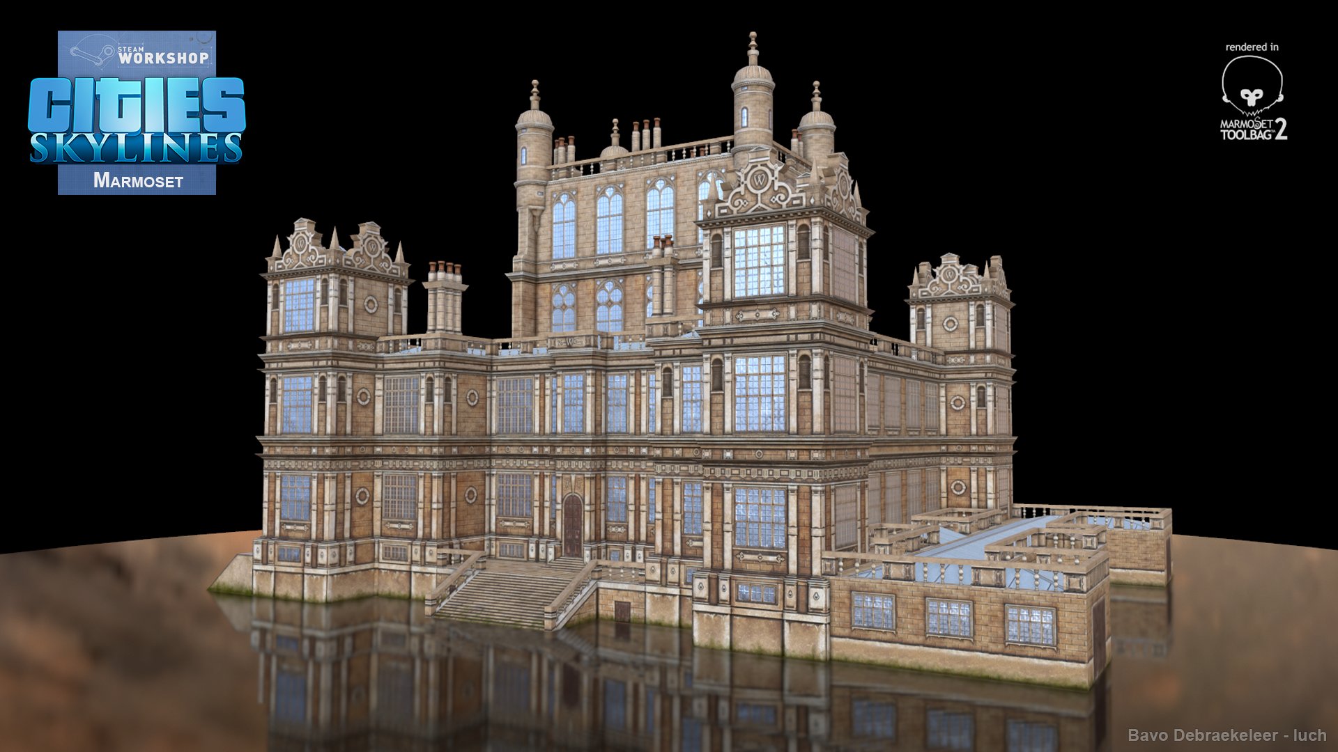Bavo Debraekeleer - Wayne Manor for Cities Skylines' Steam Workshop