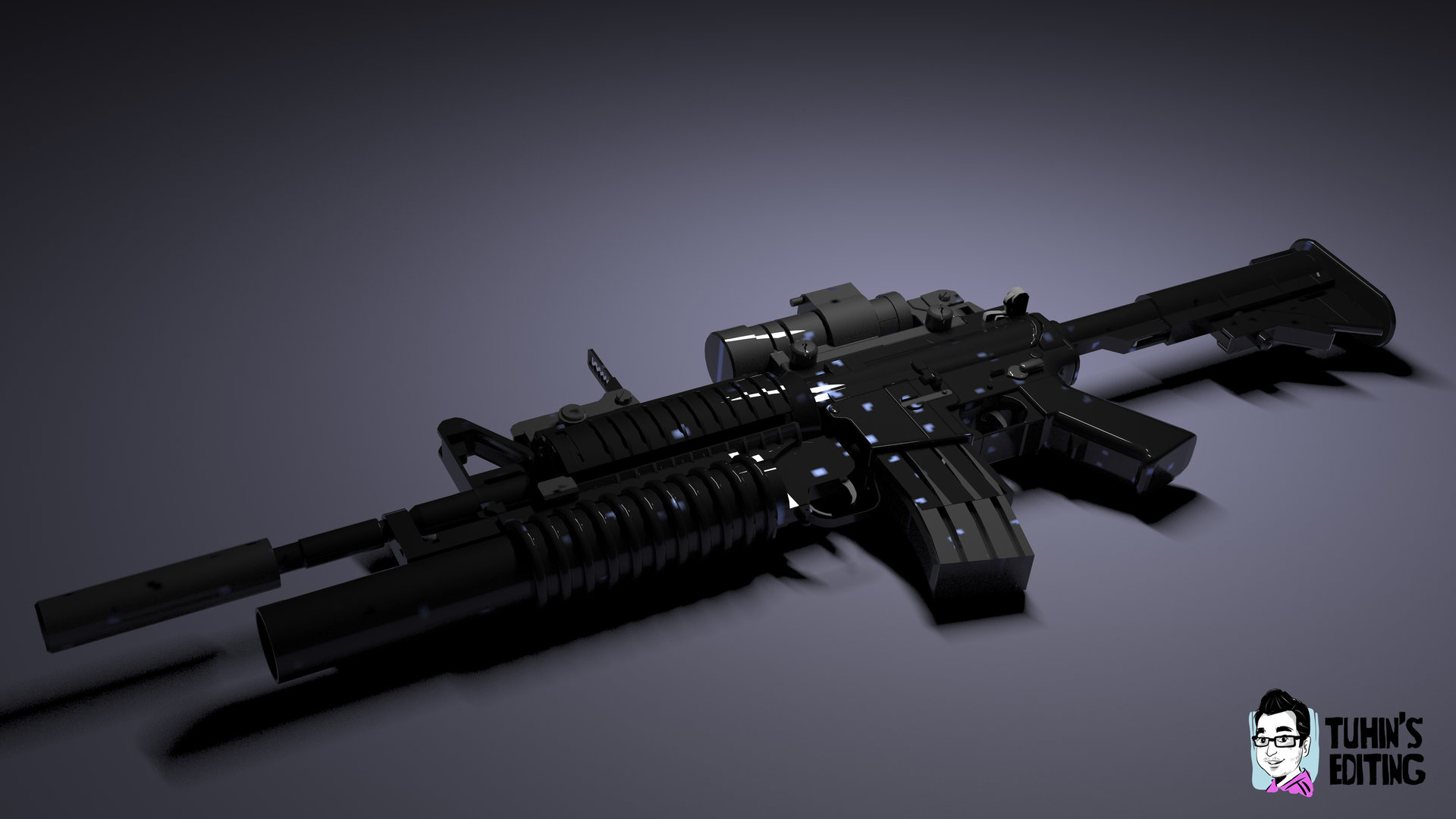 ArtStation - M4 Carbine 3d