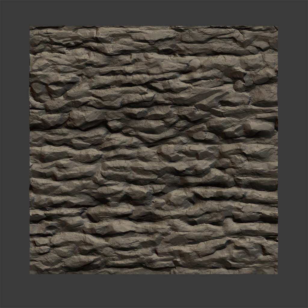 ArtStation - Tileable rock texture in Zbrush.