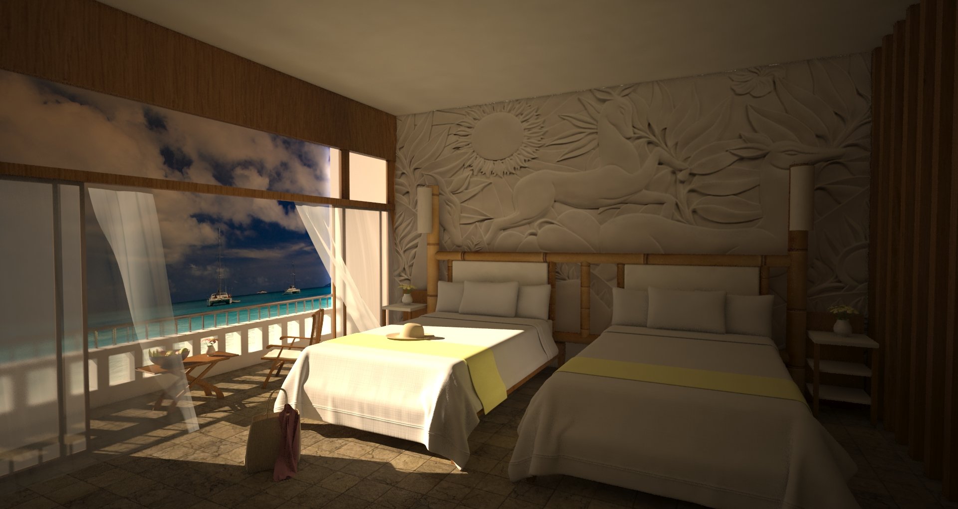 ArtStation - Hotel Room Modeling