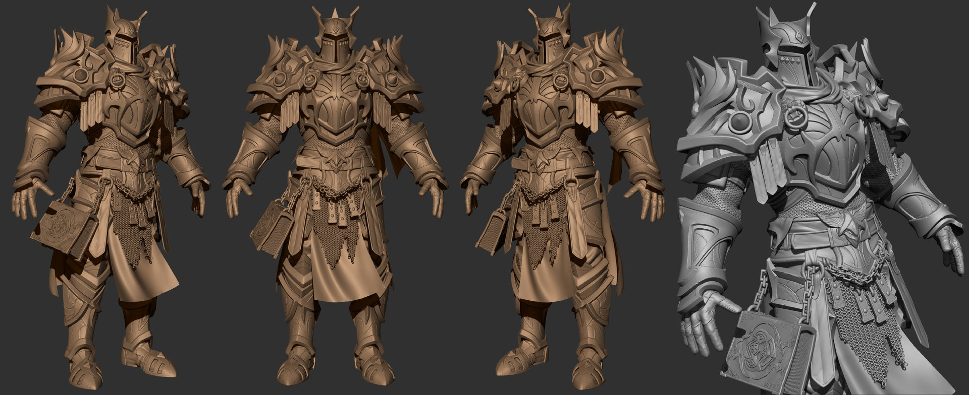 ArtStation - a knight in zbrush