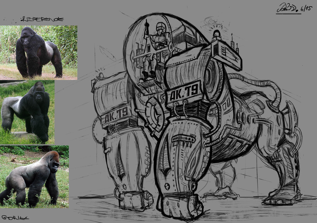ArtStation - Gorilla mech...