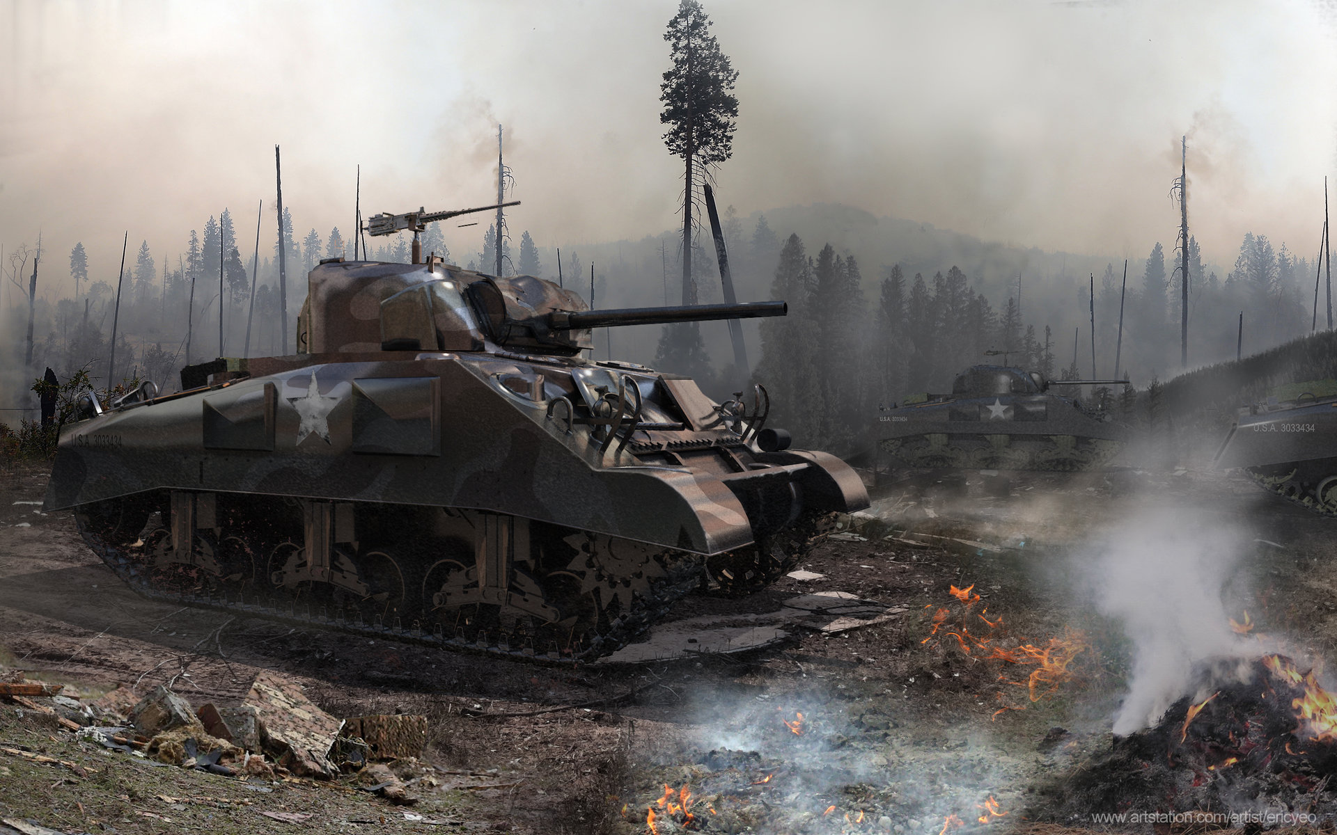 ArtStation - Tanks attack