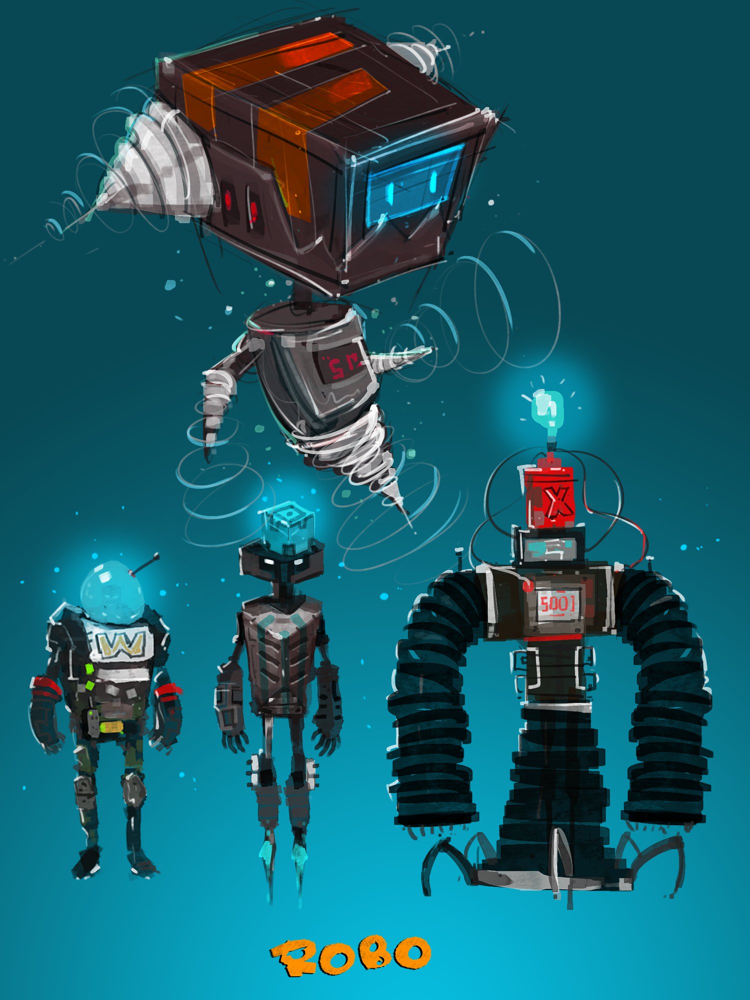 ArtStation - robots concept design