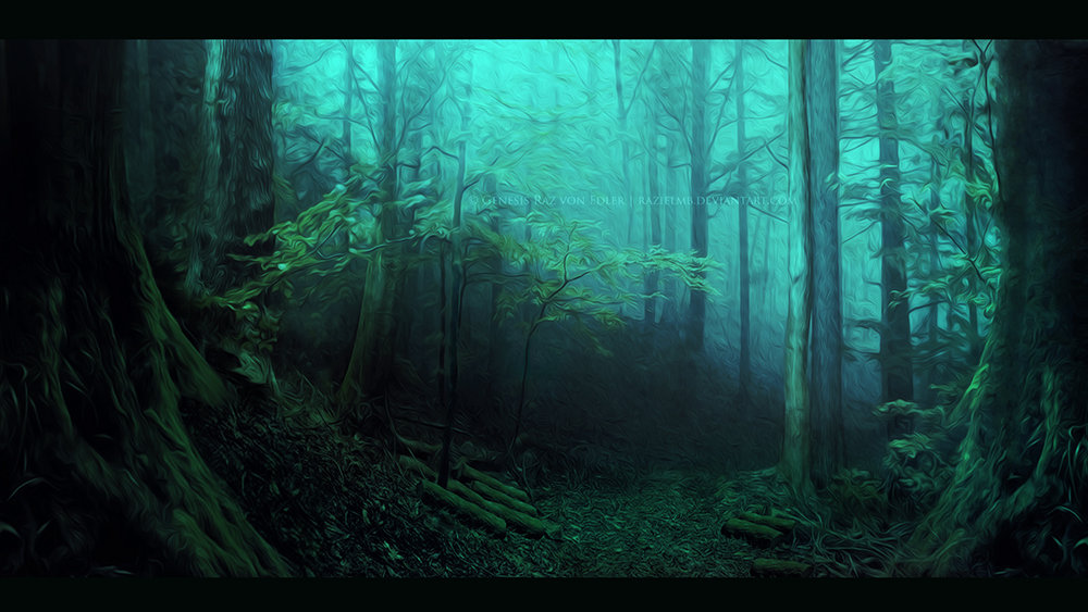 ArtStation - Haunted Forest, Gene Raz von Edler