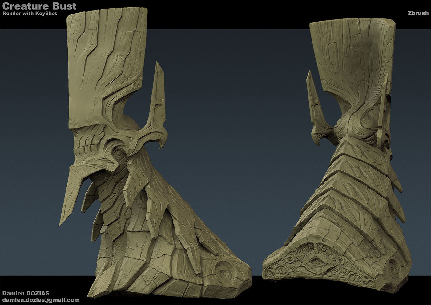 ArtStation - Creature Bust