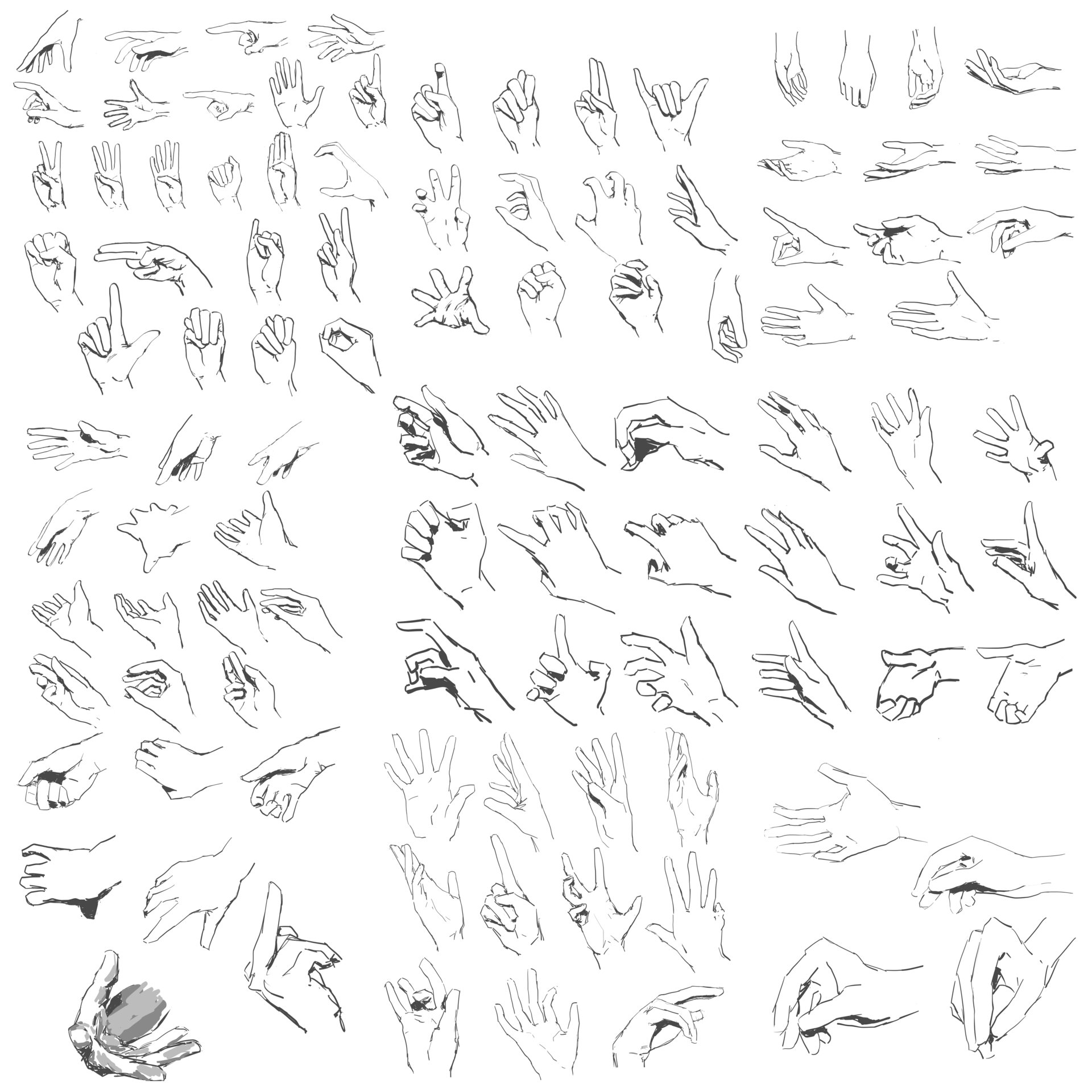 how to draw a hand challenge