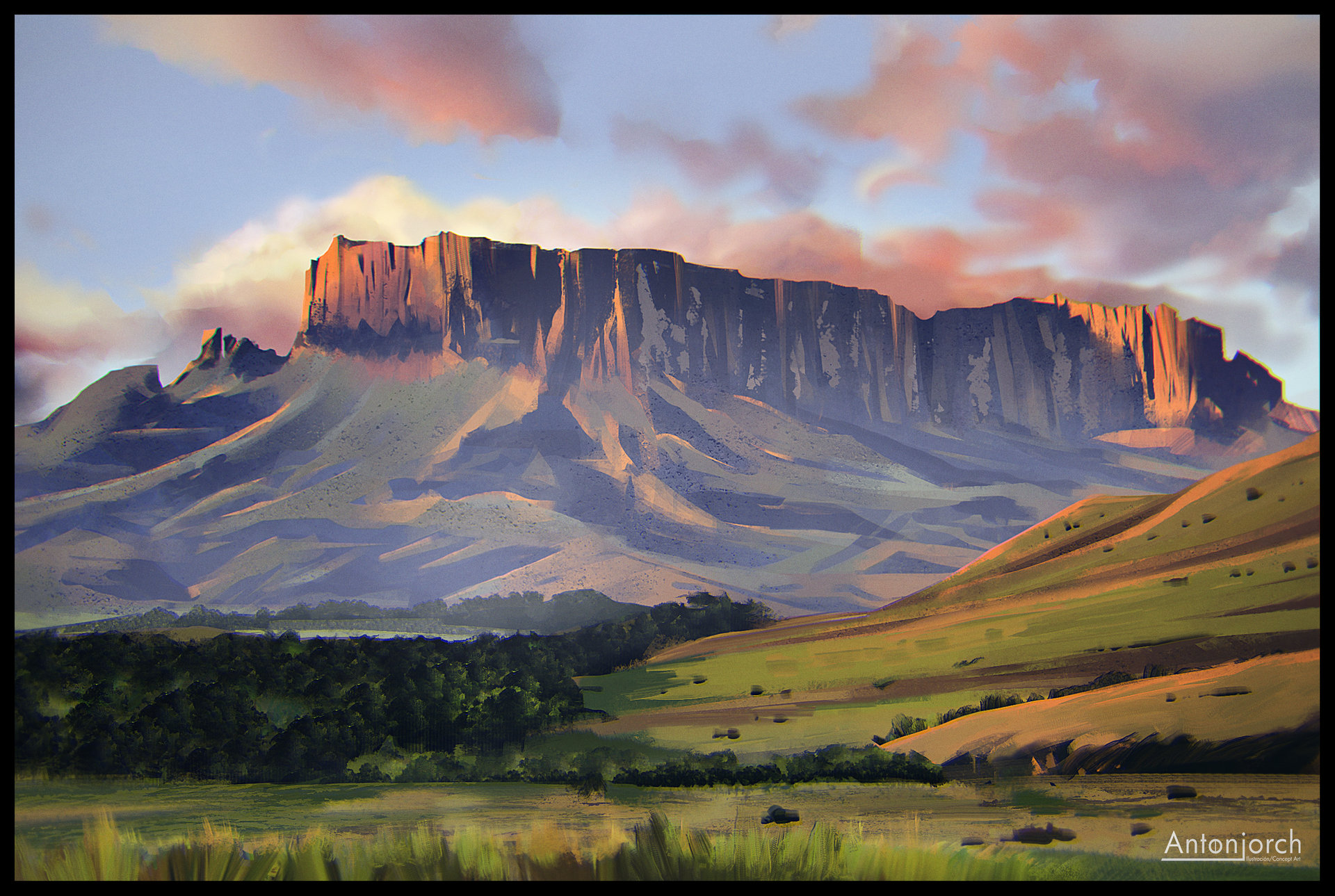 ArtStation - Venezuelan Landscape Study