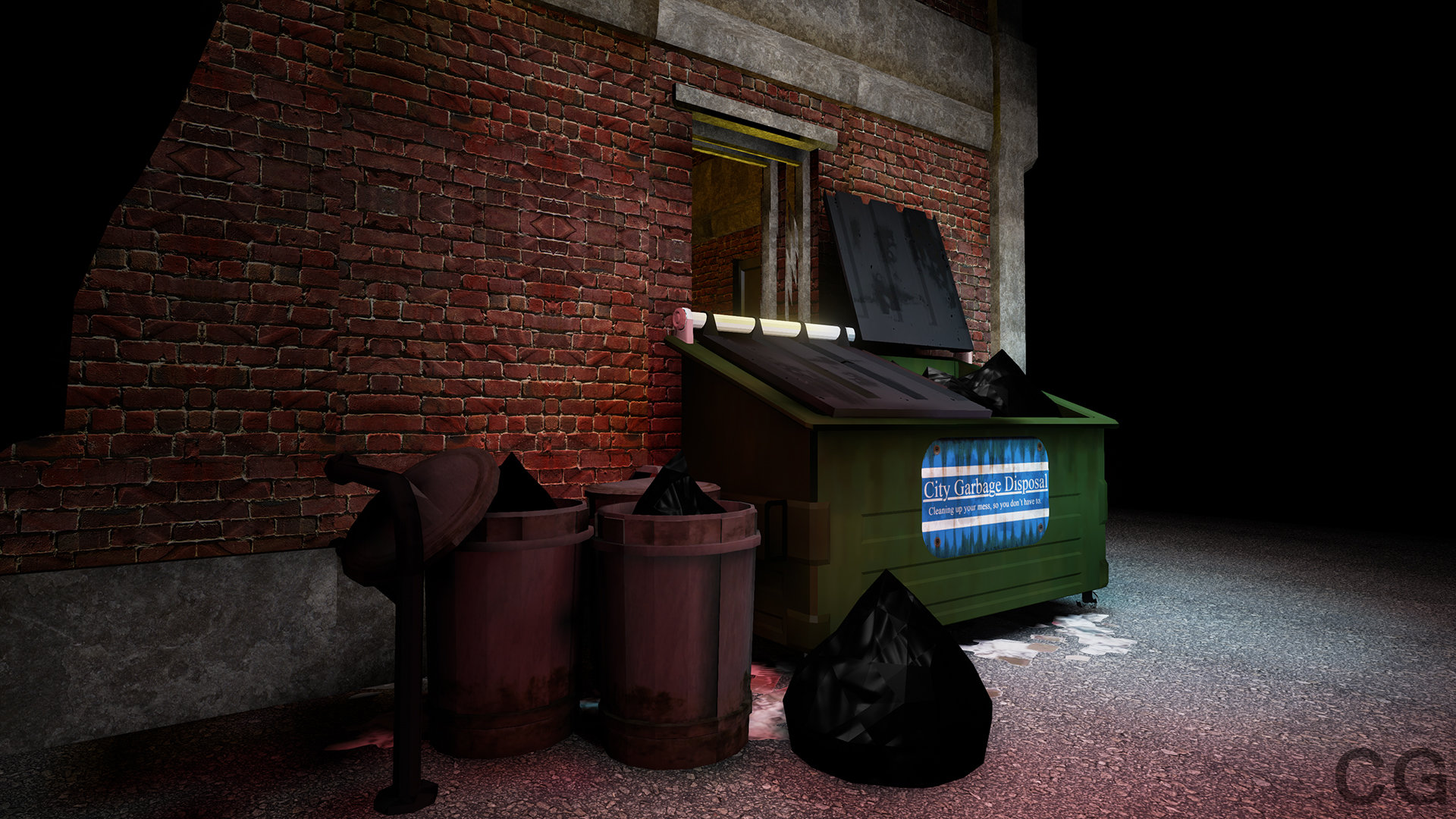 Cristian Greaves - Back Alley Dumpster