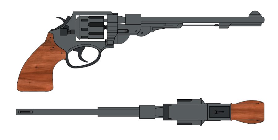 D.C. Slider Concept Art & Illustration - Hickcock .44 Magnum