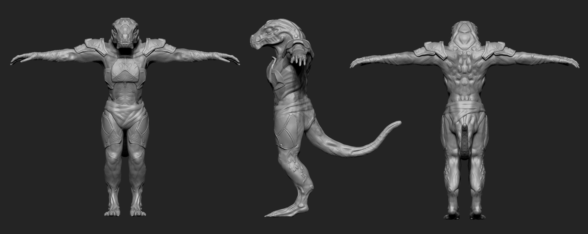 ArtStation - Lizard Man Sculpt