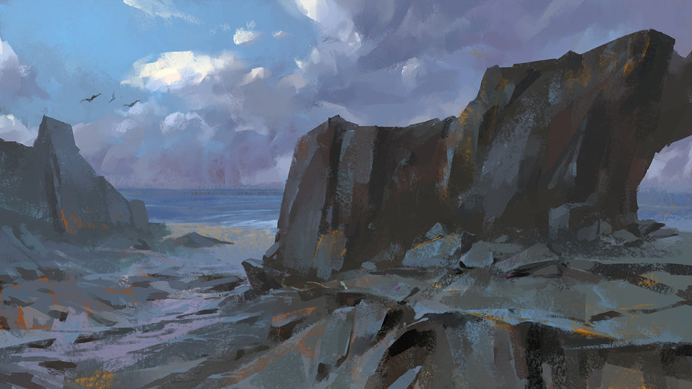 ArtStation - rock island